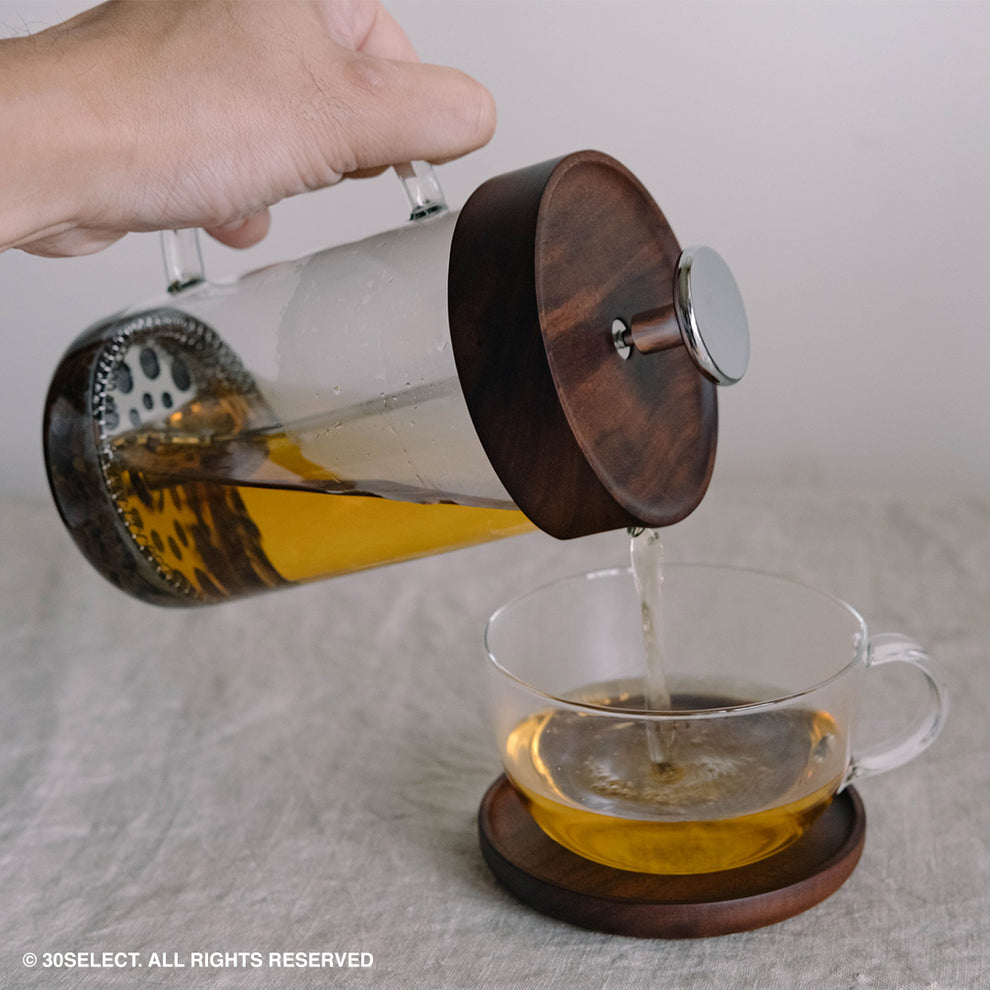 【30Select選物】深澤直人 TG 台灣相思木濾壓壺（600ml）