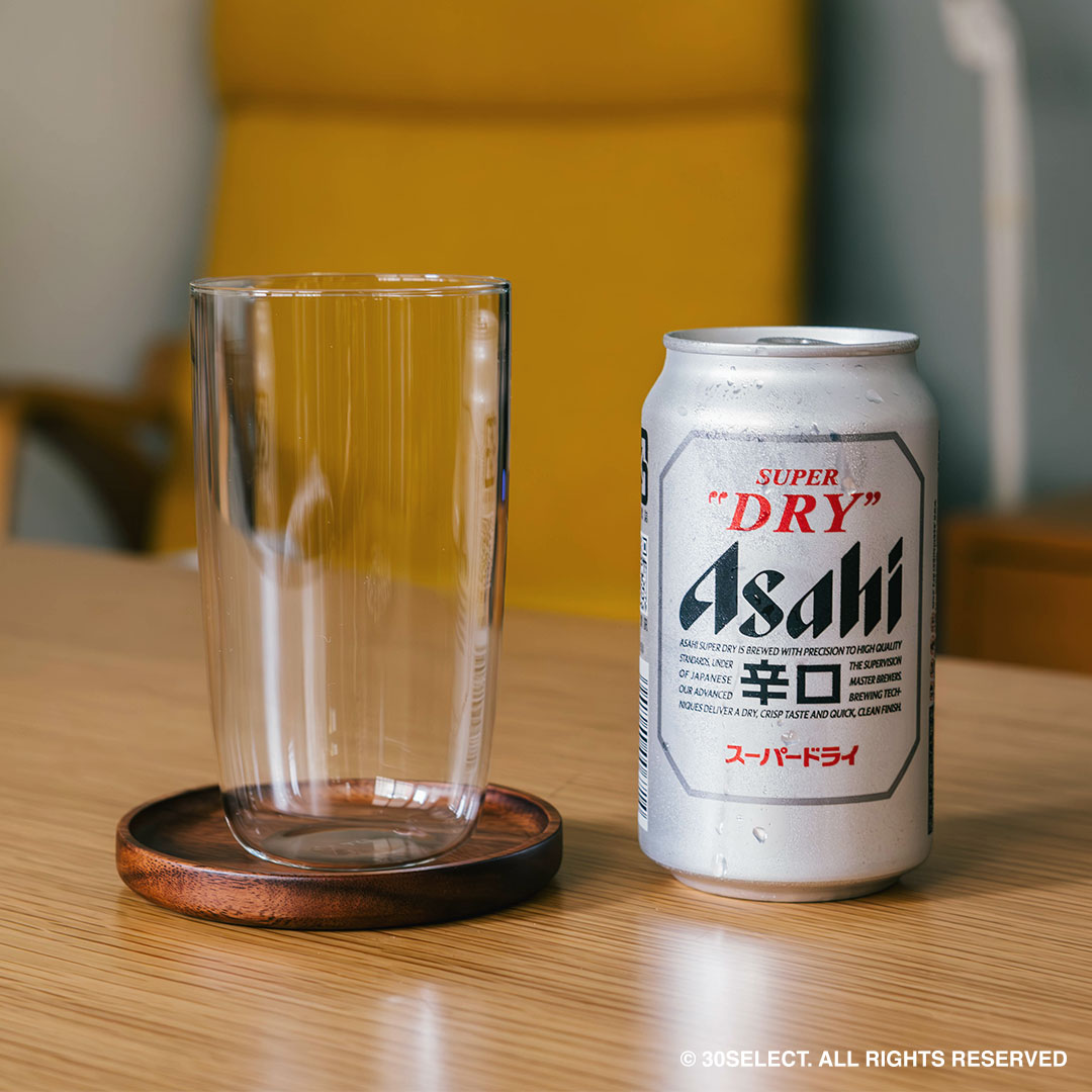 【30Select選物】深澤直人 TG 薄口玻璃啤酒杯 (390ml)