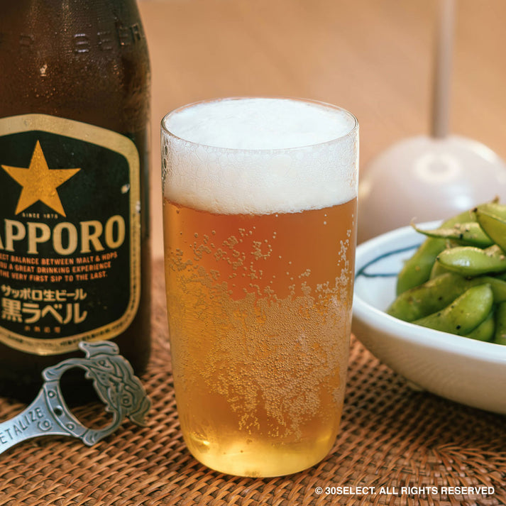 【30Select選物】深澤直人 TG 薄口玻璃啤酒杯 (390ml)