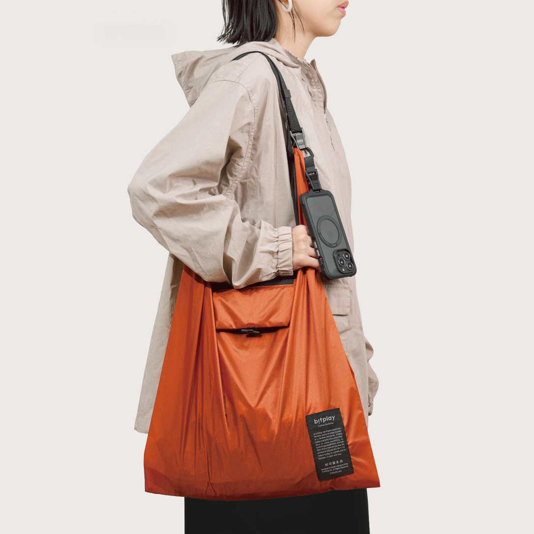 【30Select選物】超輕耐重2Way口袋包（橙橘）