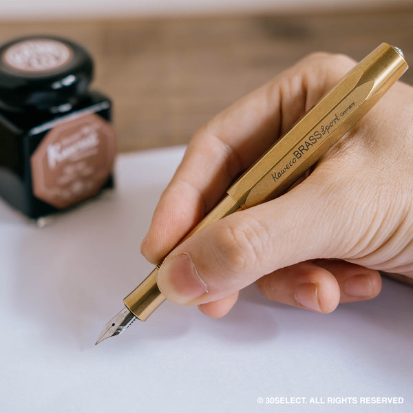 【30Select選物】Kaweco BRASS Sport黃銅鋼筆（F筆尖）