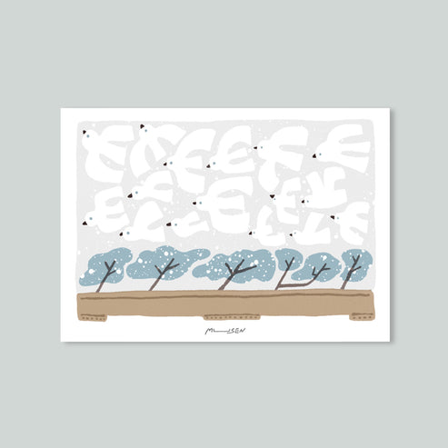【30Select選物】musen「自由的樹」插畫明信片